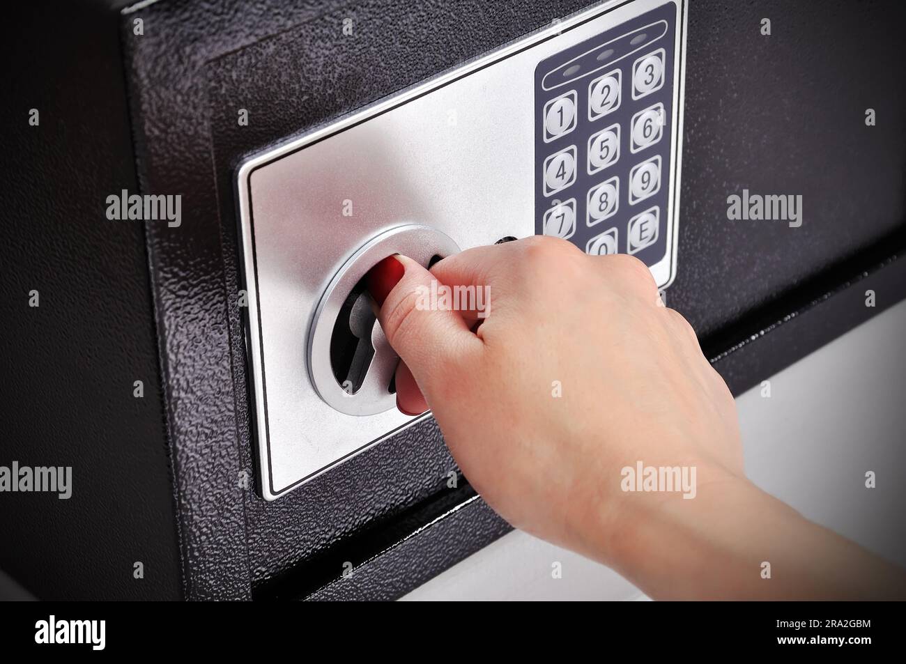 Metal door closed woman hi-res stock photography and images - Alamy