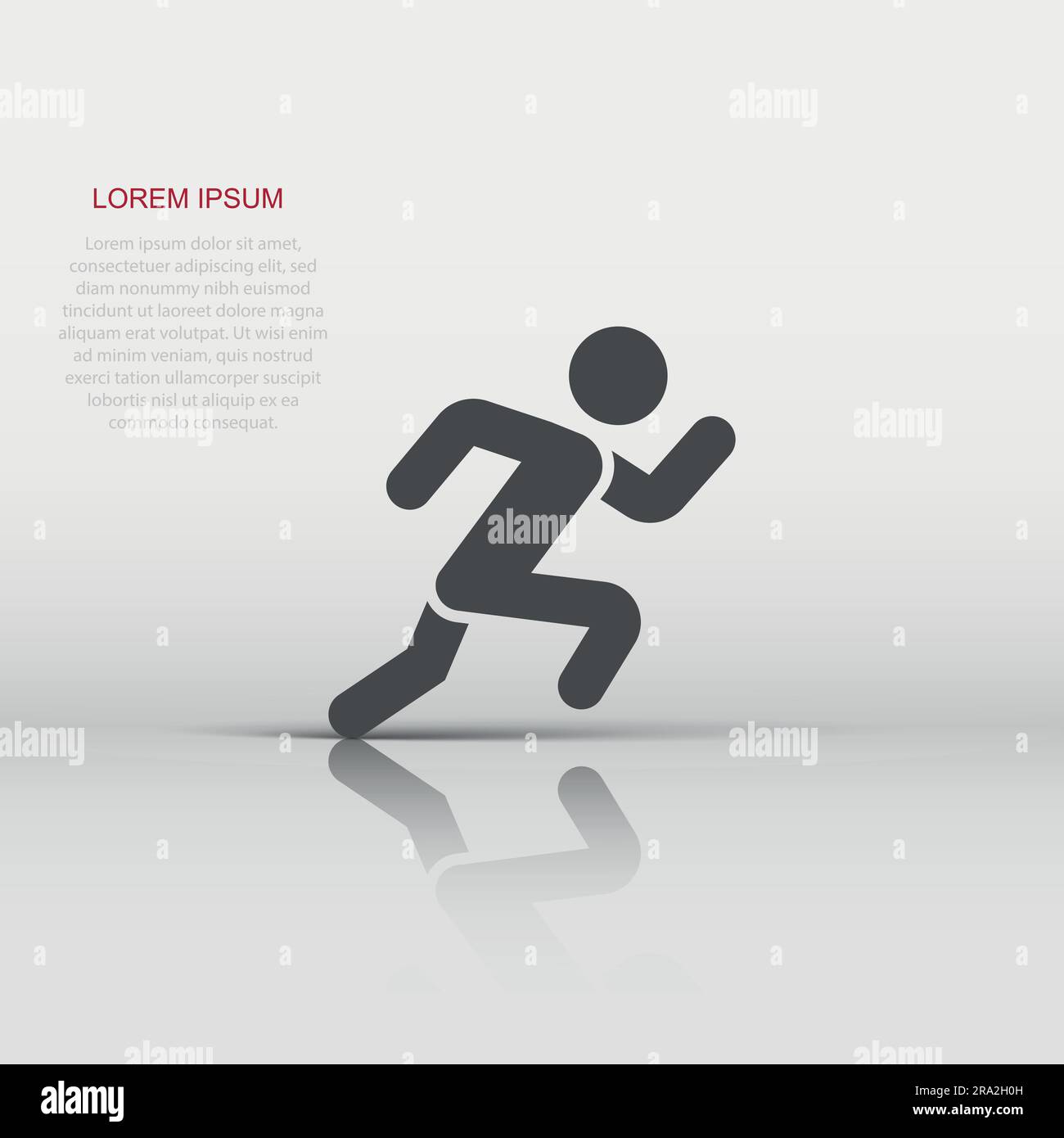 Man runner on track in Stock Vector Images - Alamy