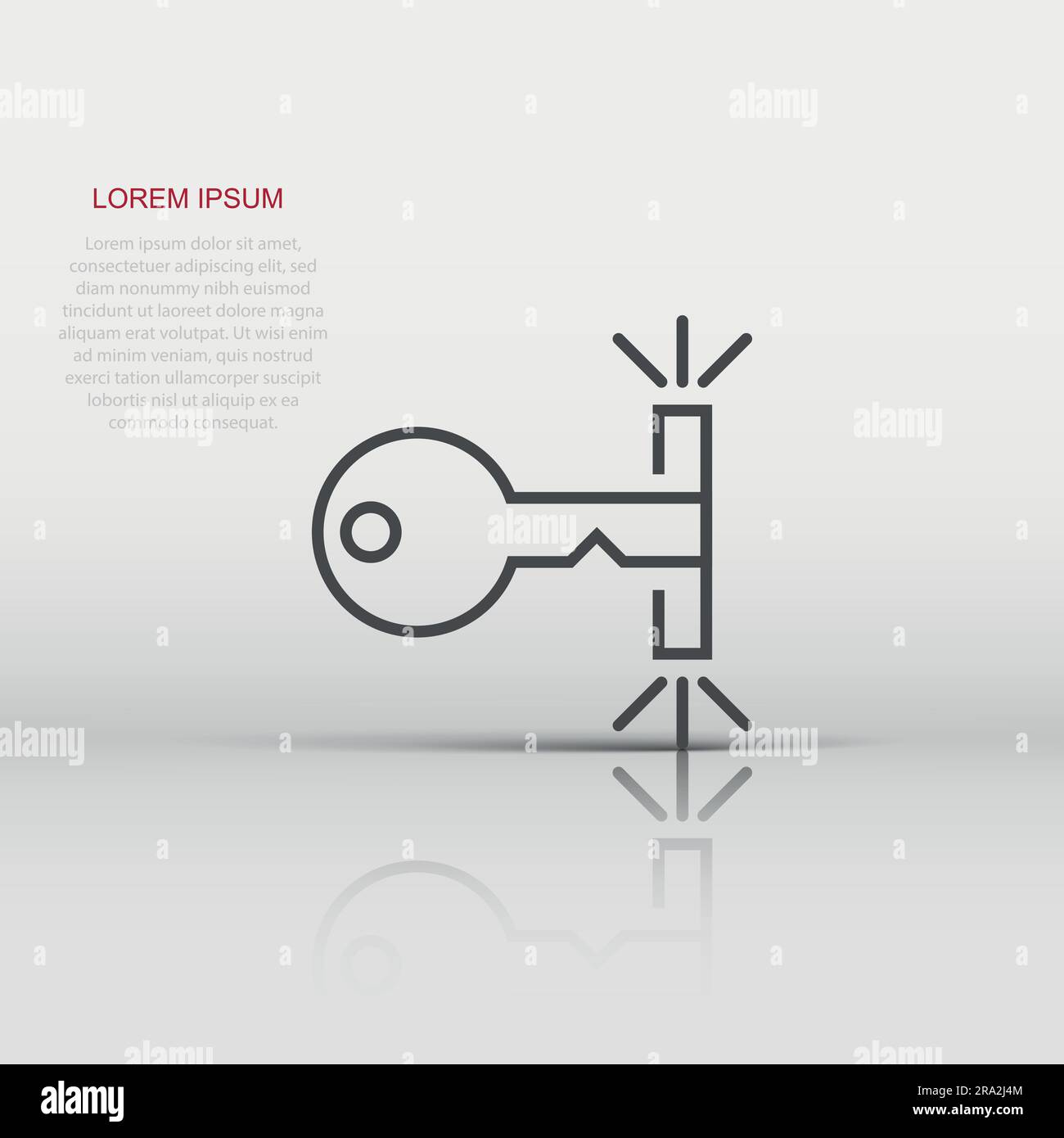 Locker icon in flat style. Padlock password vector illustration on white isolated background ...