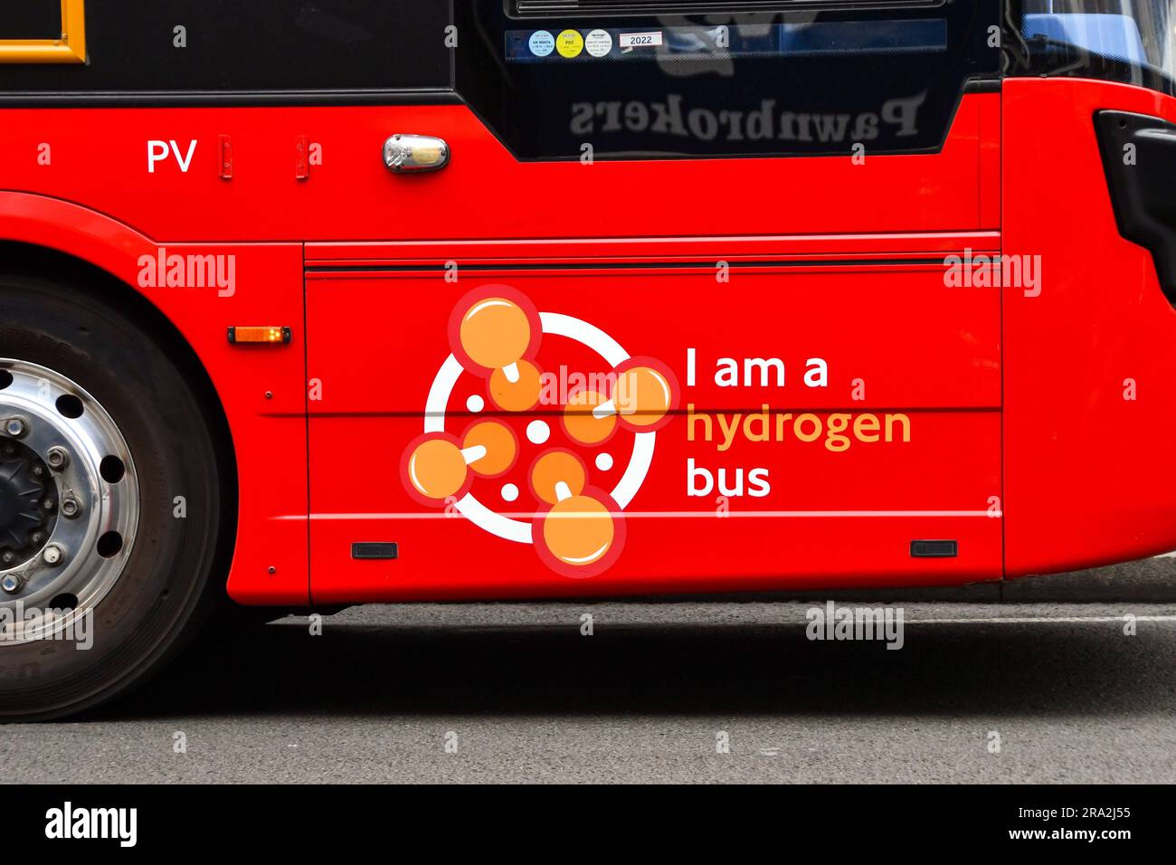 London, England, UK - 14 June 2023: Sign on the outside of a red London ...