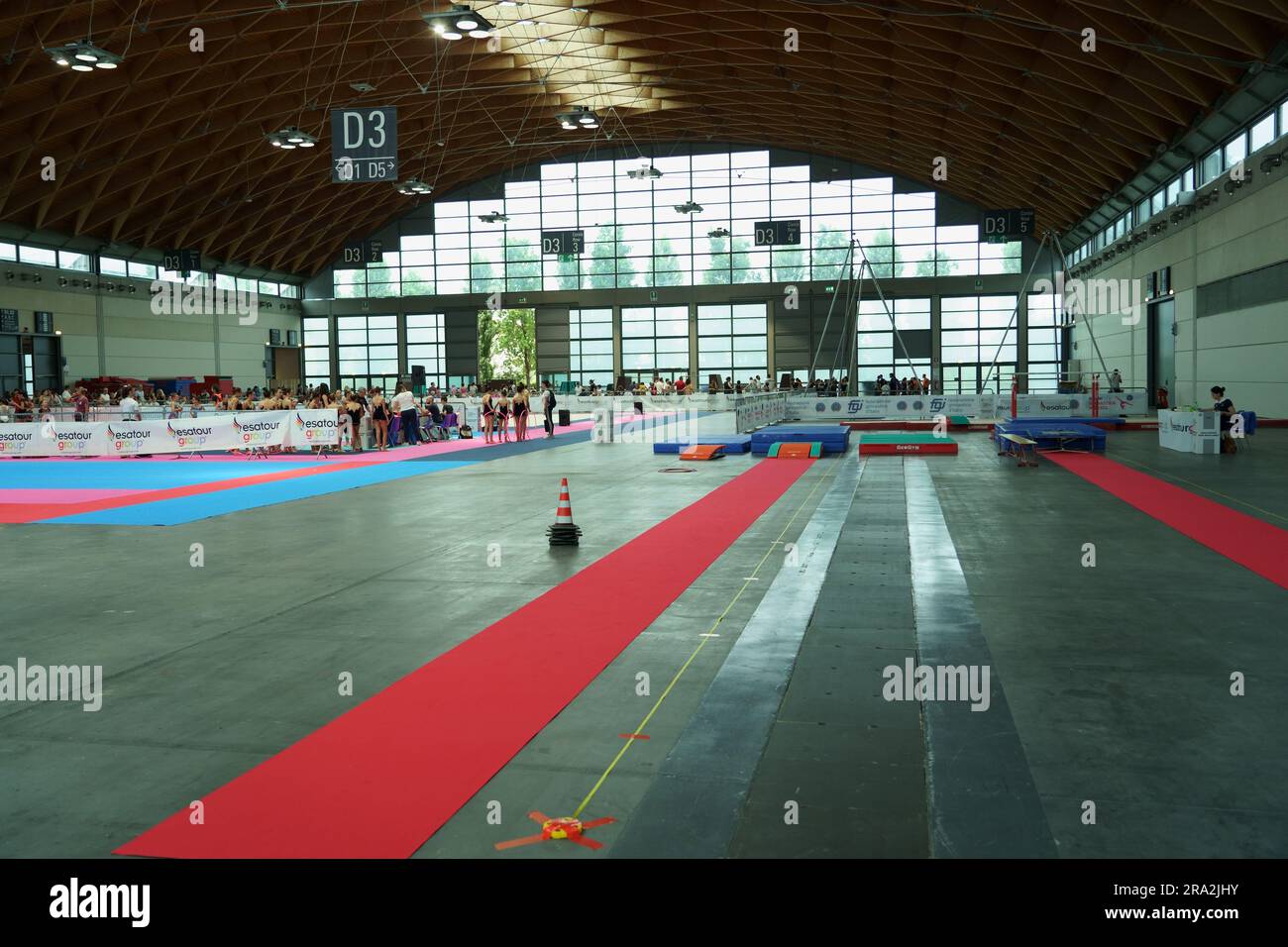 national rhythmic gymnastics competition at the Rimini fair Stock Photo ...