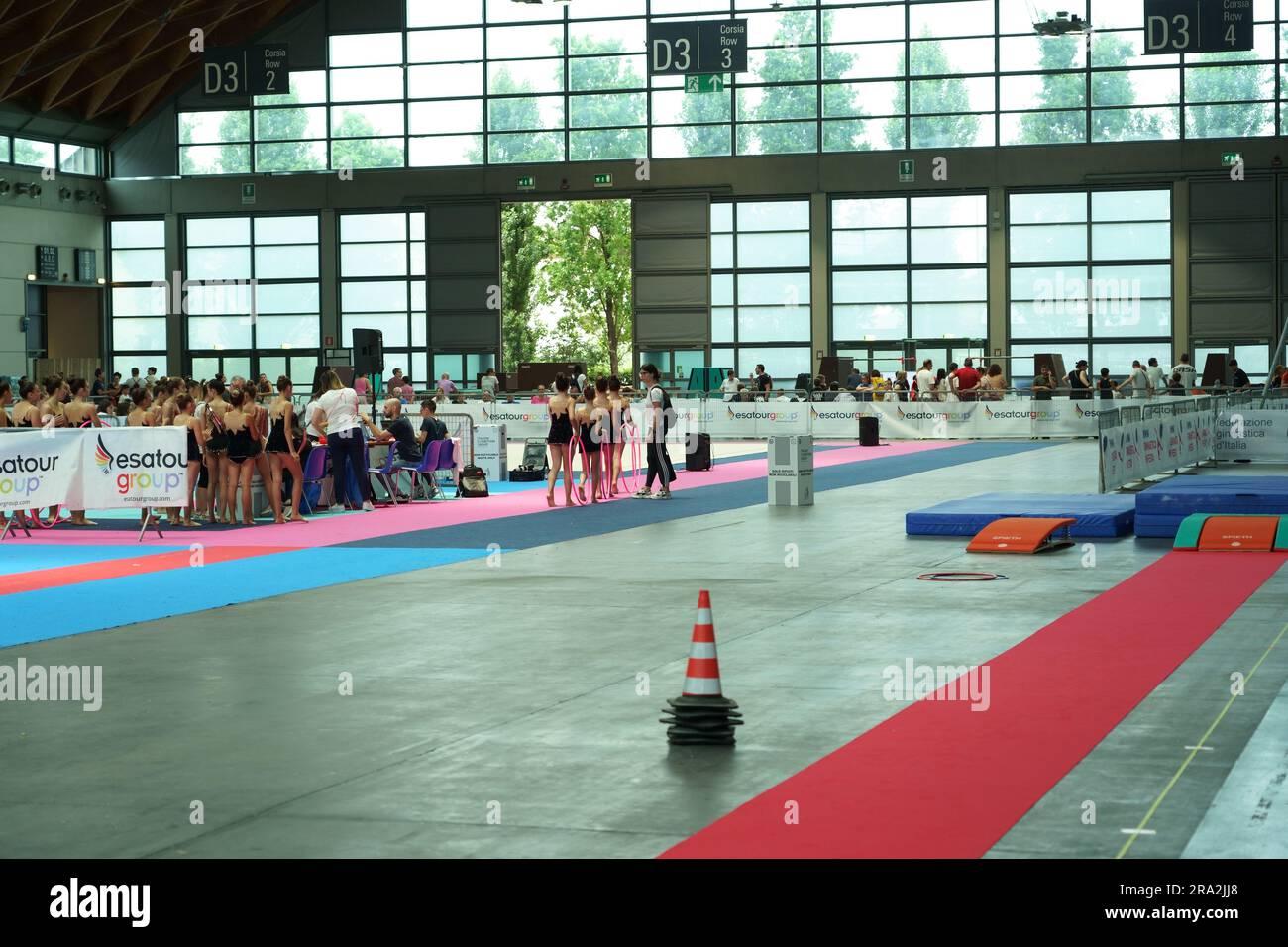 national rhythmic gymnastics competition at the Rimini fair Stock Photo ...