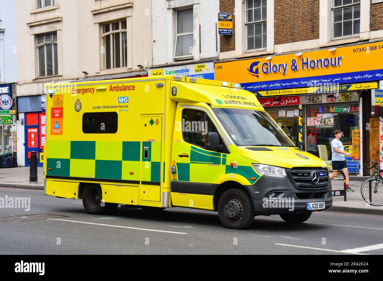 London, England, UK - 14 June 2023: Emergency ambulance of the London ...