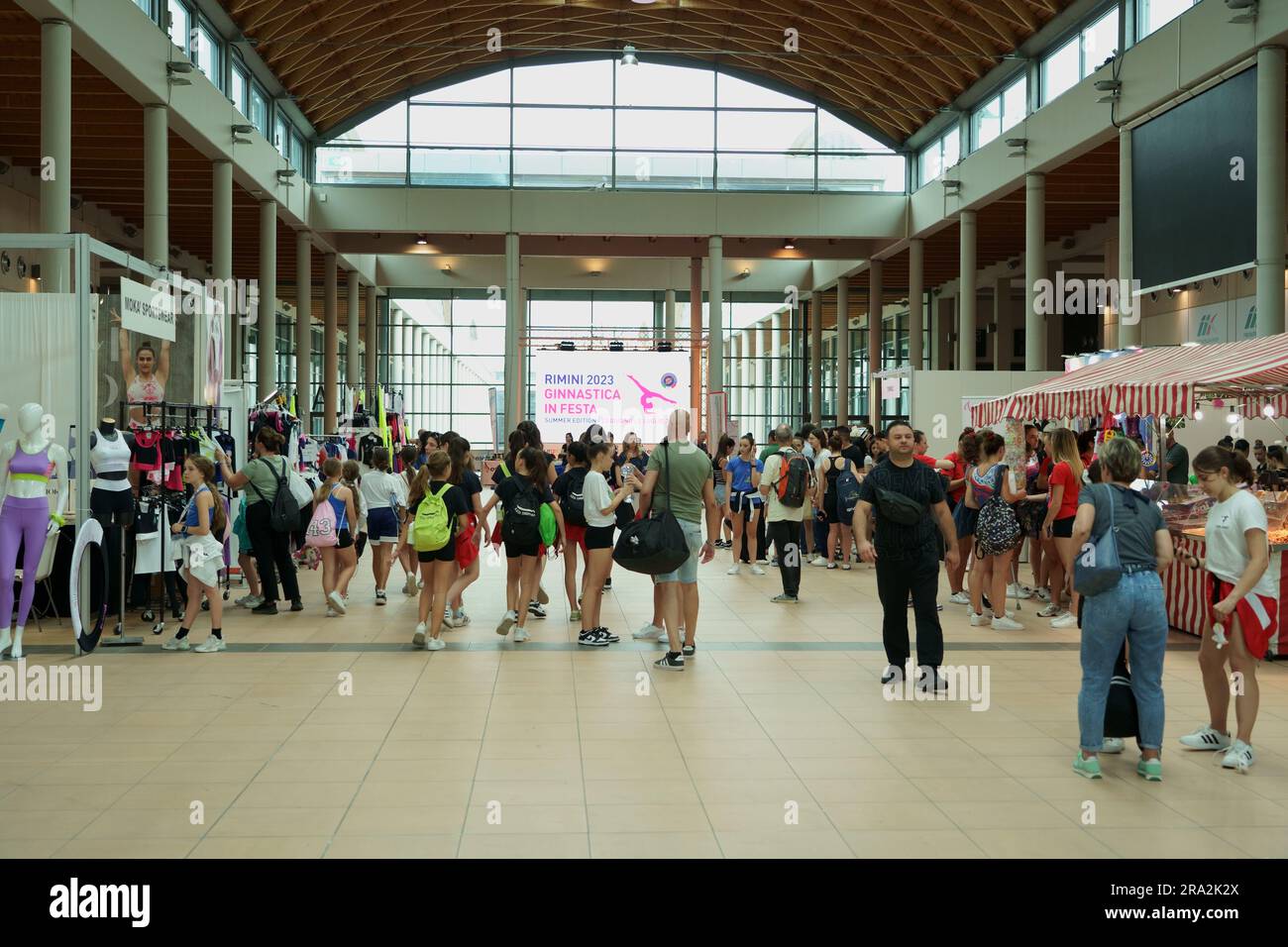 national rhythmic gymnastics competition at the Rimini fair Stock Photo ...