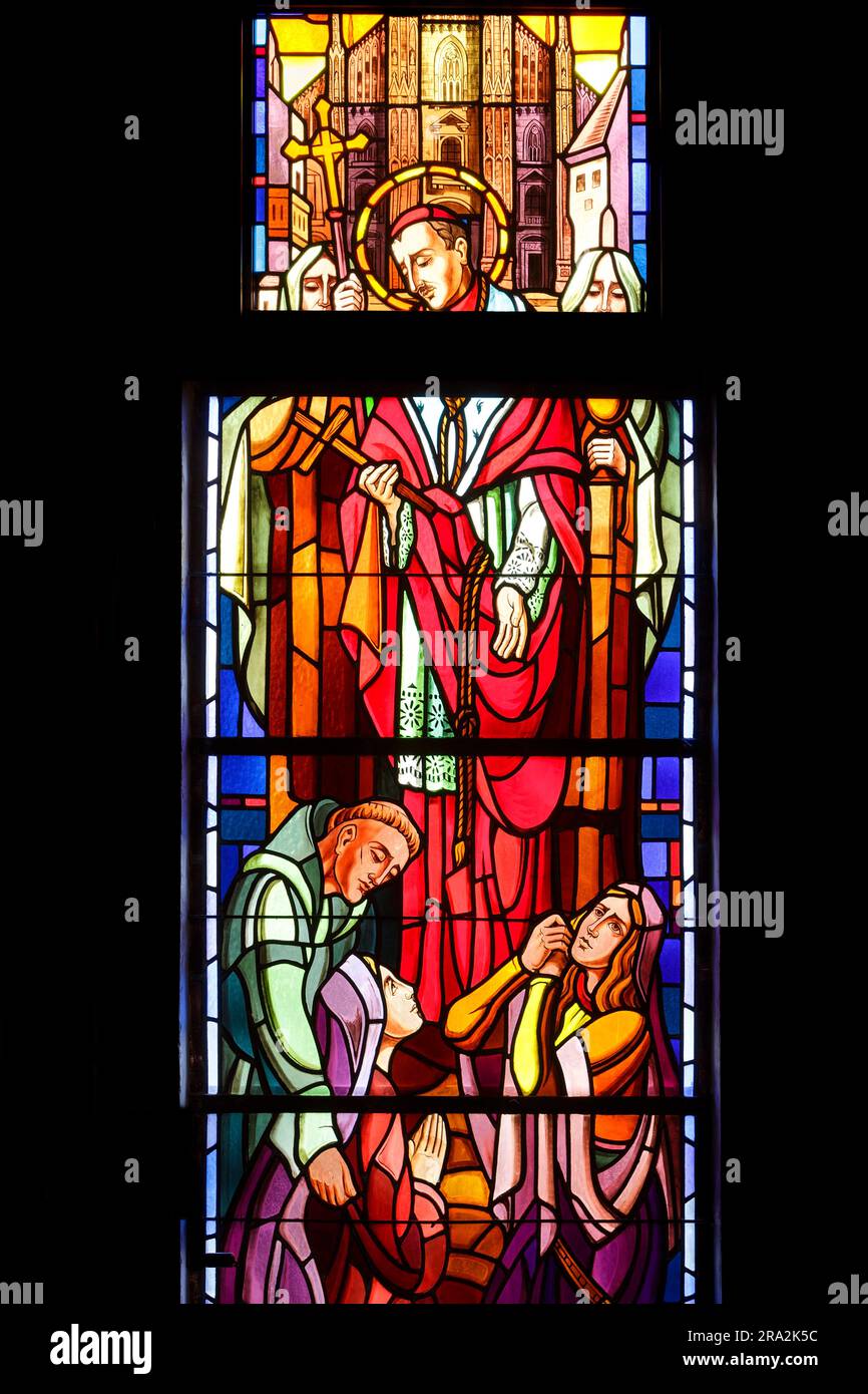 France, Meurthe et Moselle, Nancy, chapel of the Virgin Mary and Saint ...