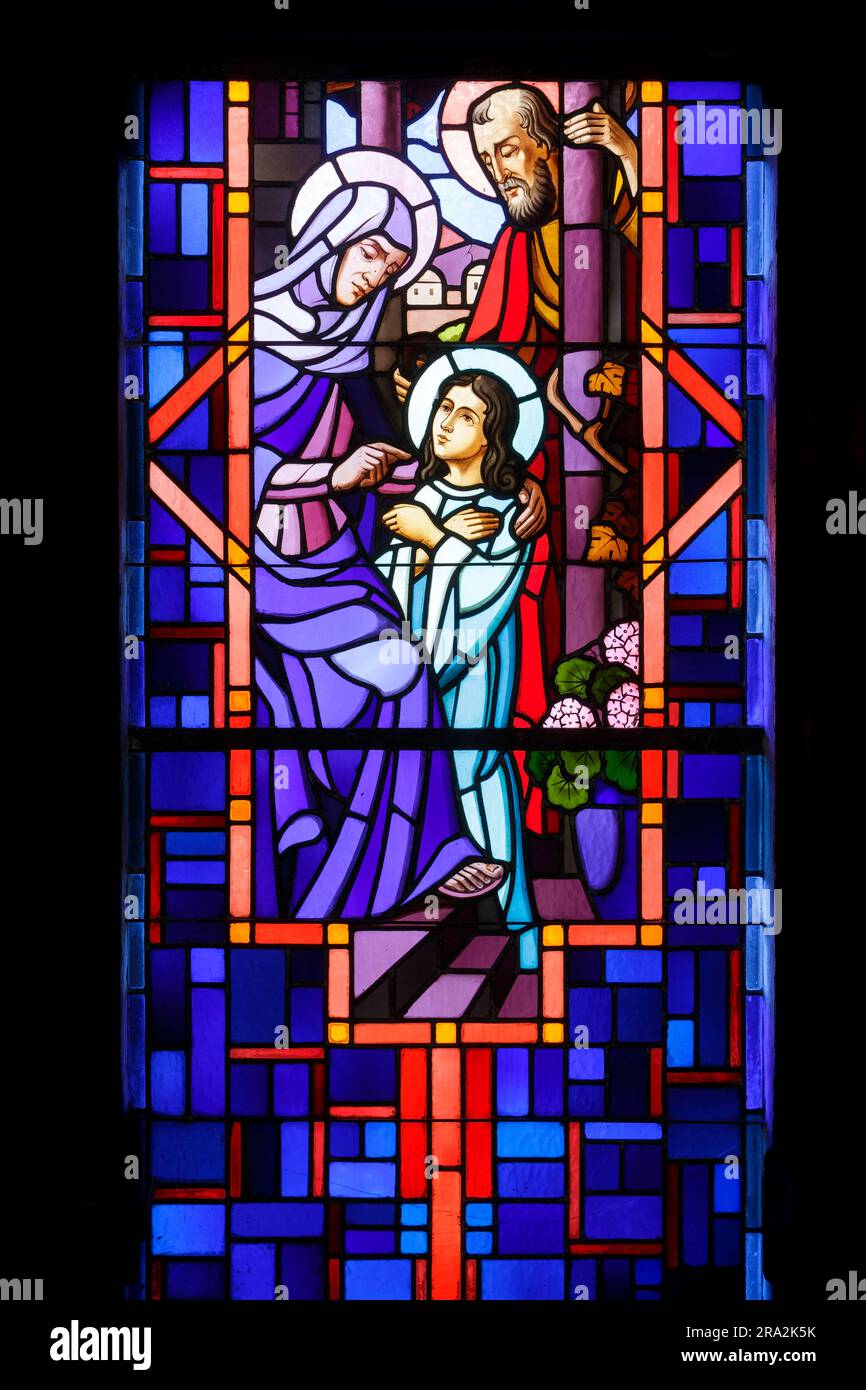 France, Meurthe et Moselle, Nancy, chapel of the Virgin Mary and Saint ...