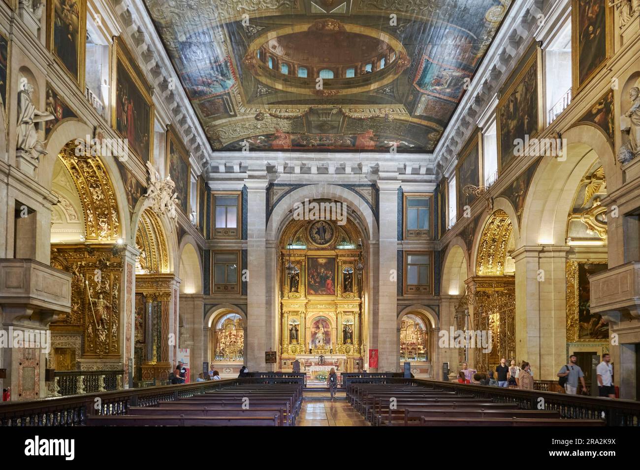 Portugal, Lisbon, Bairro Alto, St. Roch Church (Igreja de Sao Roque ...