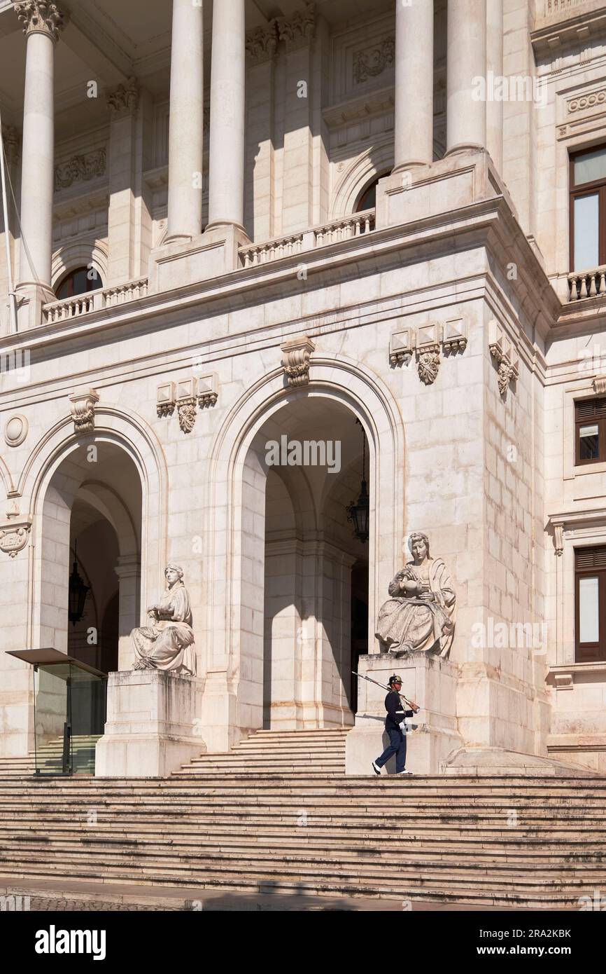 Portugal, Lisbon, Lapa district, Sao Bento Palace, Former neoclassical ...