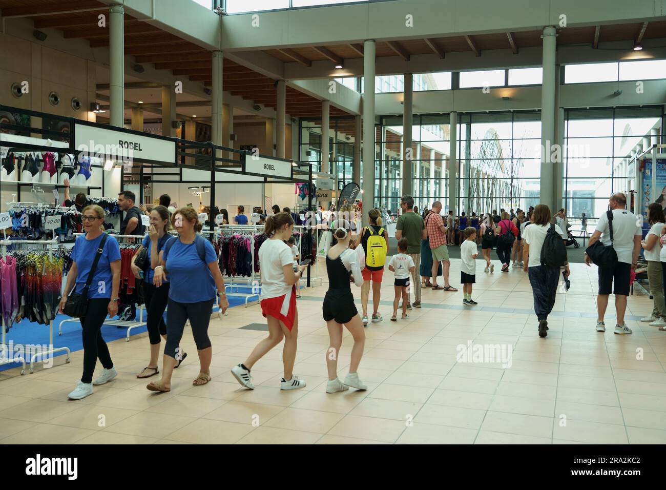 national rhythmic gymnastics competition at the Rimini fair Stock Photo ...