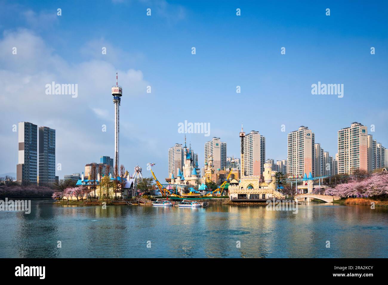 Lotte World Magic Island in Seoul, South Korea Stock Photo - Alamy