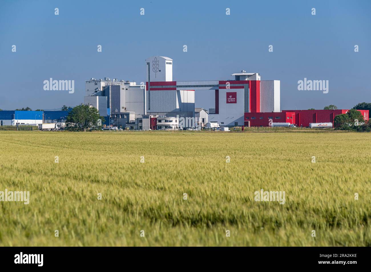 France, Puy de Dome, Ennezat, buildings of the Limagrain Agricultural ...
