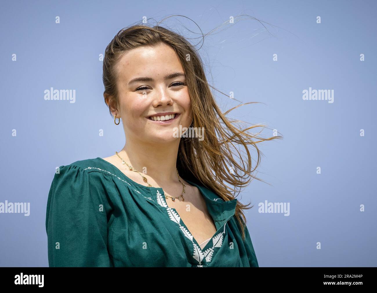 Princess Ariane on the Zuiderstrand during the traditional photo ...