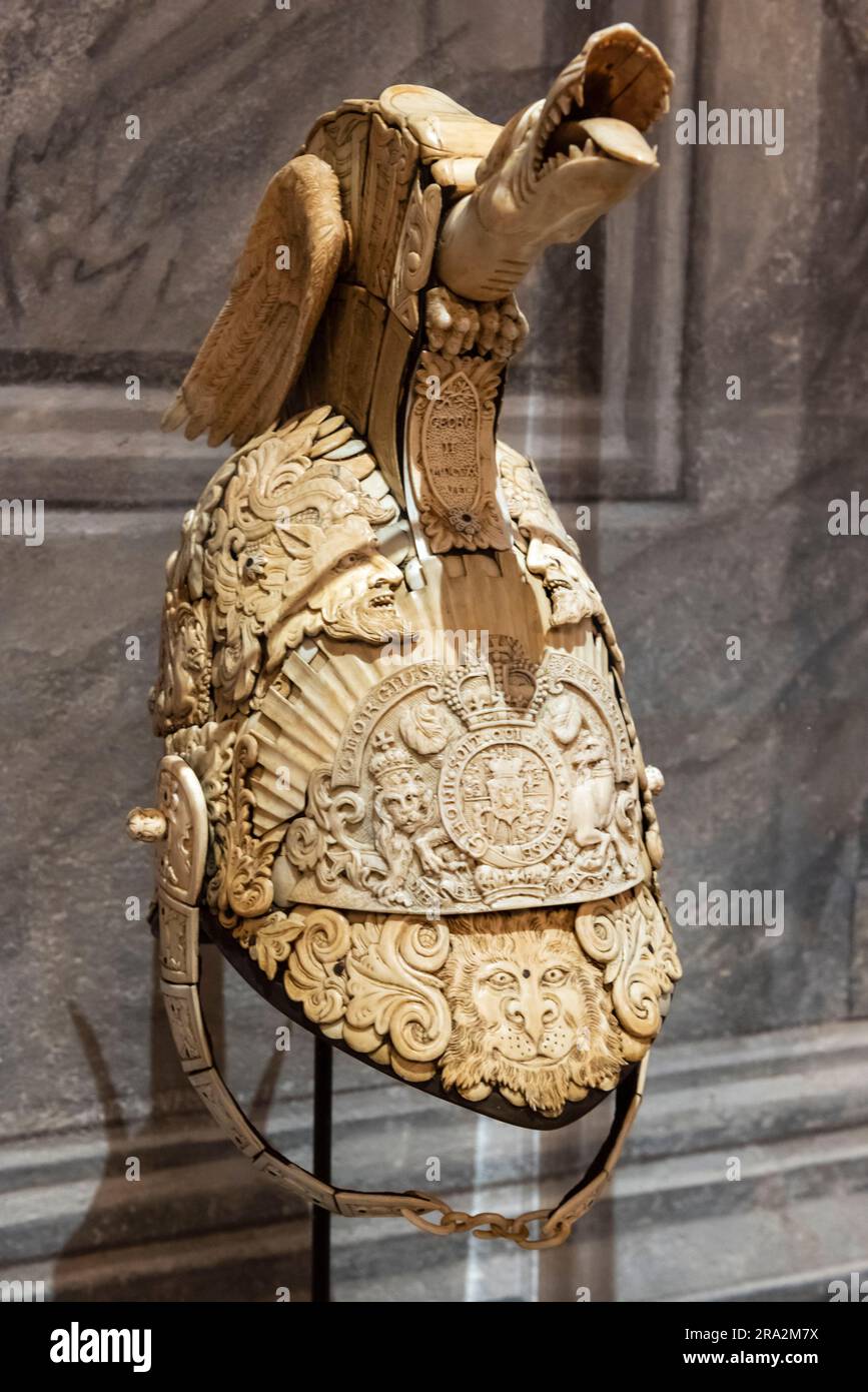 France, Tarn, Castres, Goya Museum, helmet of George II of England ...