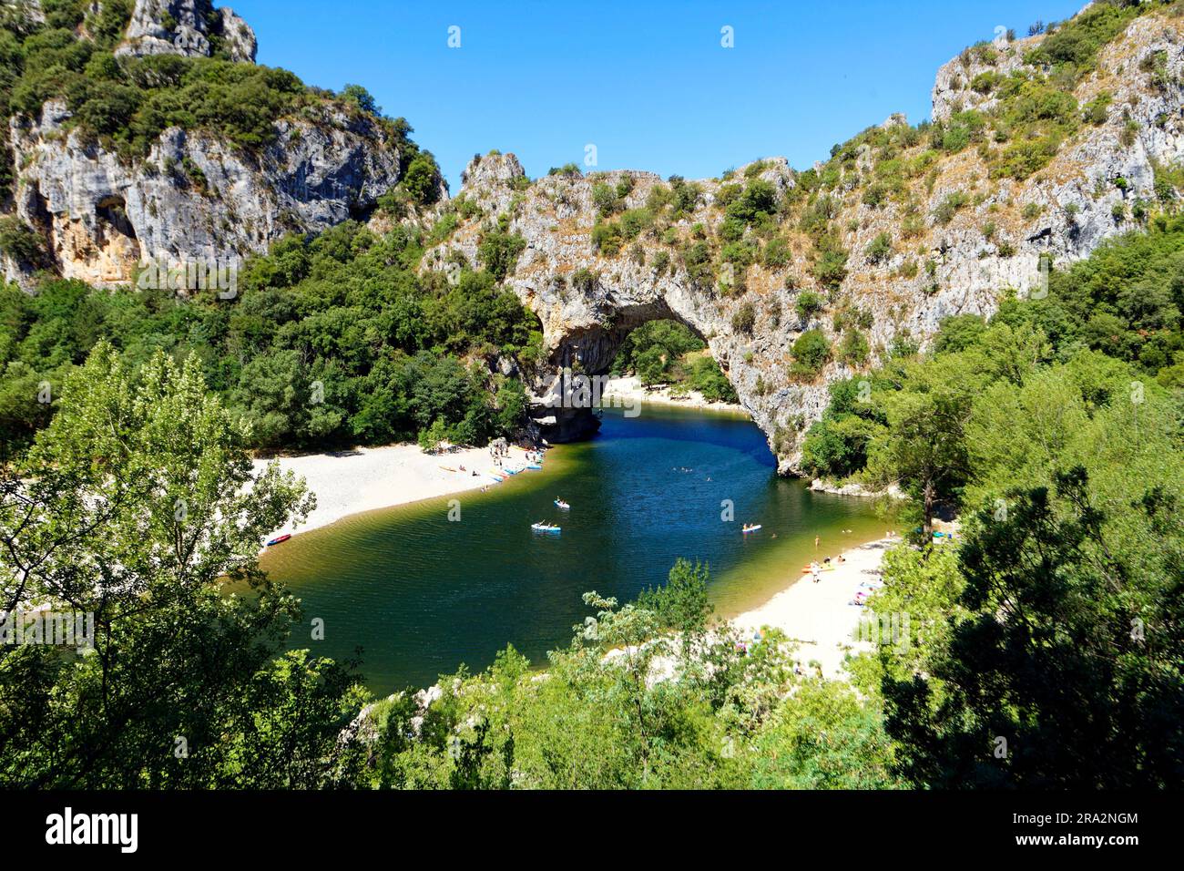 France, Ardeche, Vallon Pont d'Arc, The gorges of the Ardeche (National ...