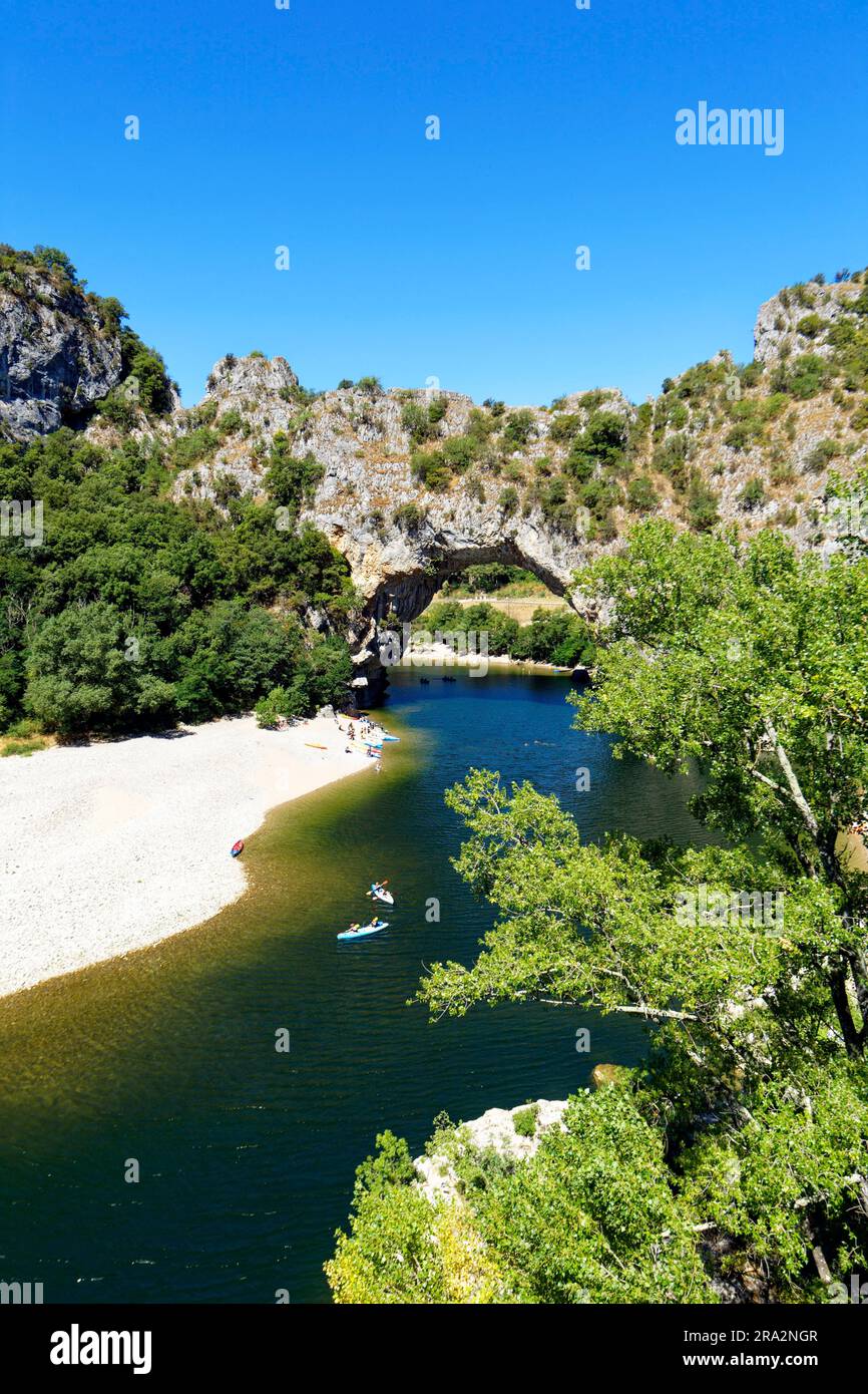 France, Ardeche, Vallon Pont d'Arc, The gorges of the Ardeche (National ...