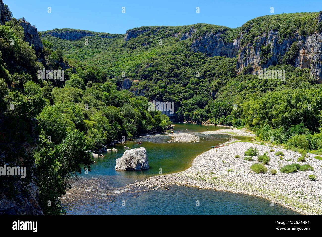 France, Ardeche, Vallon Pont d'Arc, The gorges of the Ardeche (National ...