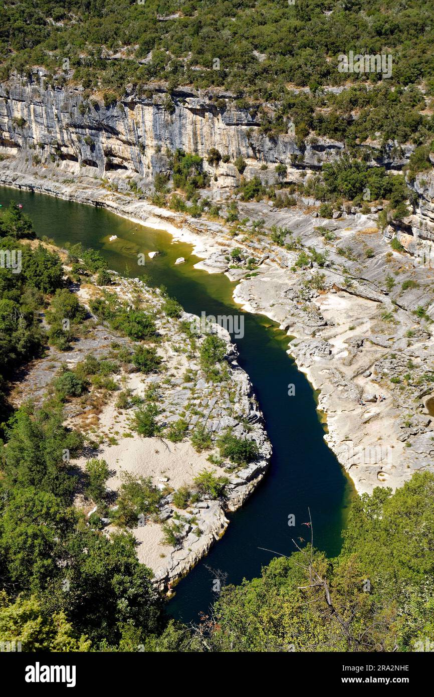 France, Ardeche, Vallon Pont d'Arc, The gorges of the Ardeche (National ...