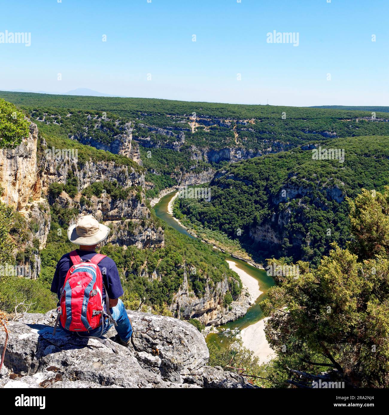 France, Ardeche, Vallon Pont d'Arc, The gorges of the Ardeche (National ...