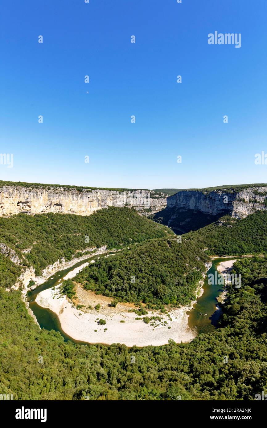 France, Ardeche, Vallon Pont d'Arc, The gorges of the Ardeche (National ...