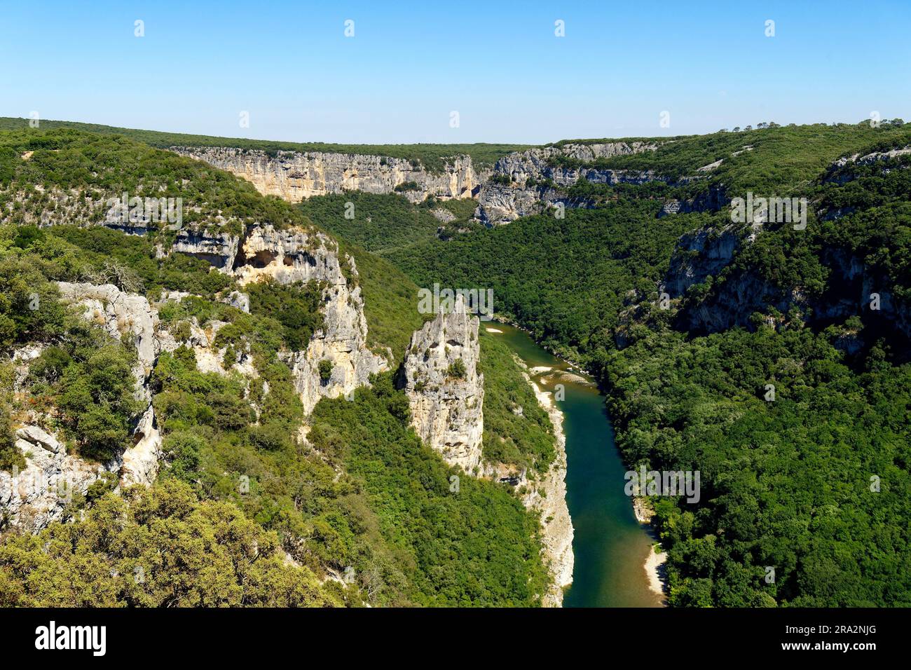 France, Ardeche, Vallon Pont d'Arc, The gorges of the Ardeche (National ...