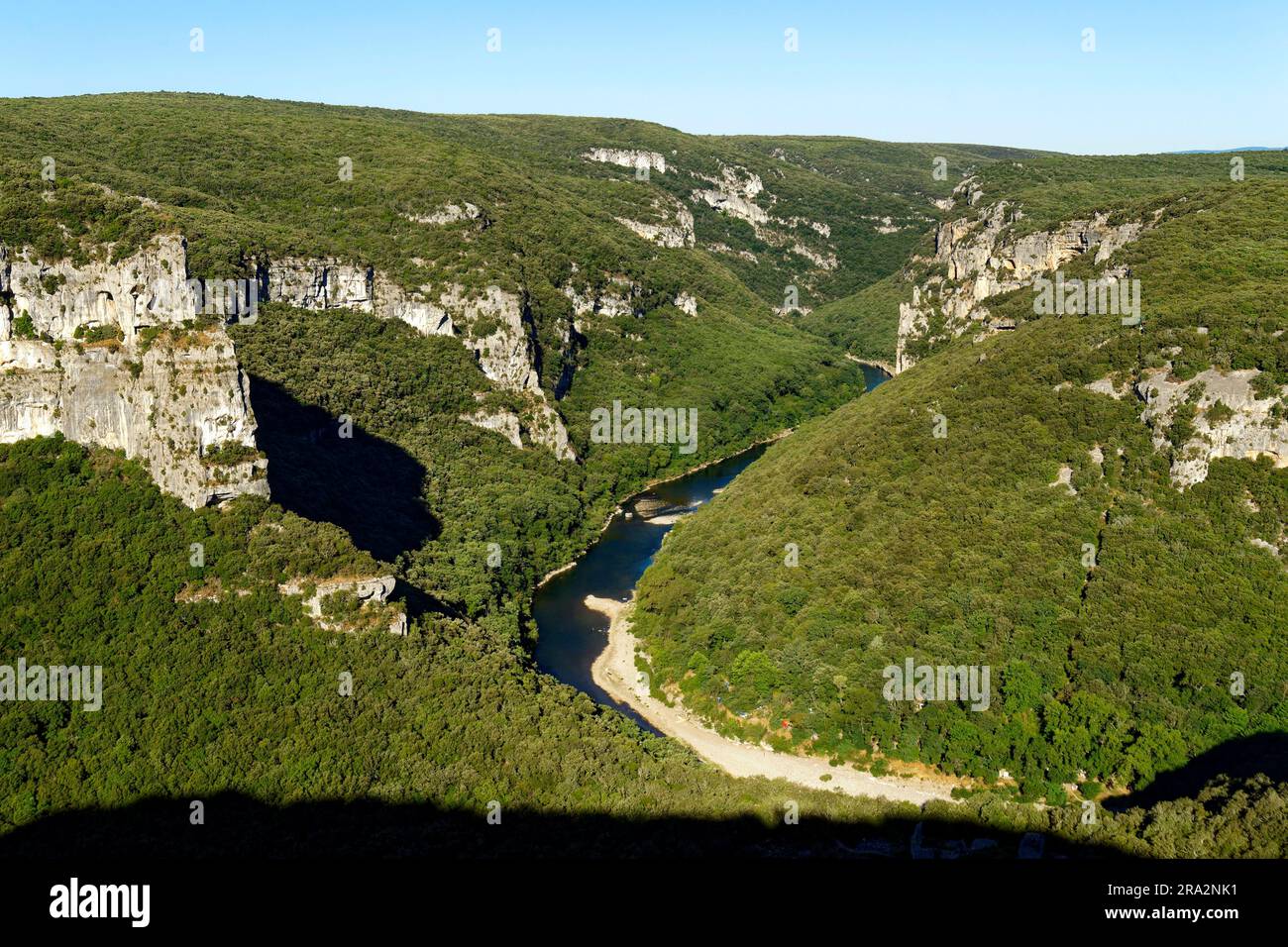 France, Ardeche, Vallon Pont d'Arc, The gorges of the Ardeche (National ...