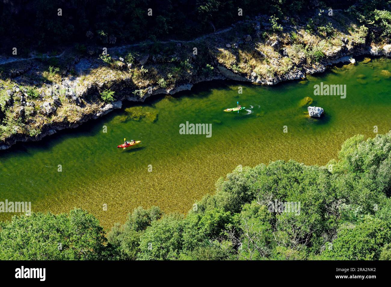 France, Ardeche, Vallon Pont d'Arc, The gorges of the Ardeche (National ...