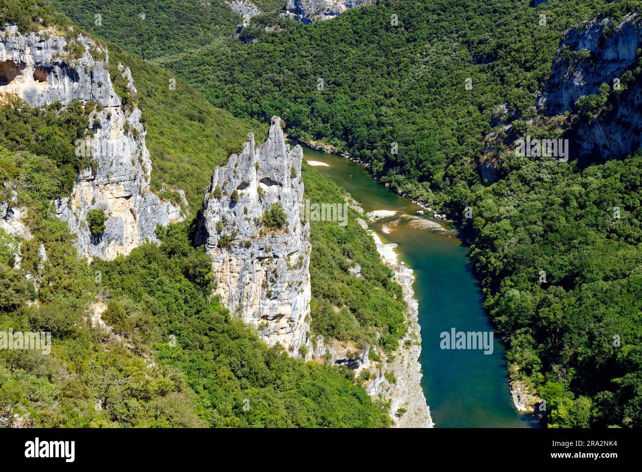 France, Ardeche, Vallon Pont d'Arc, The gorges of the Ardeche (National ...