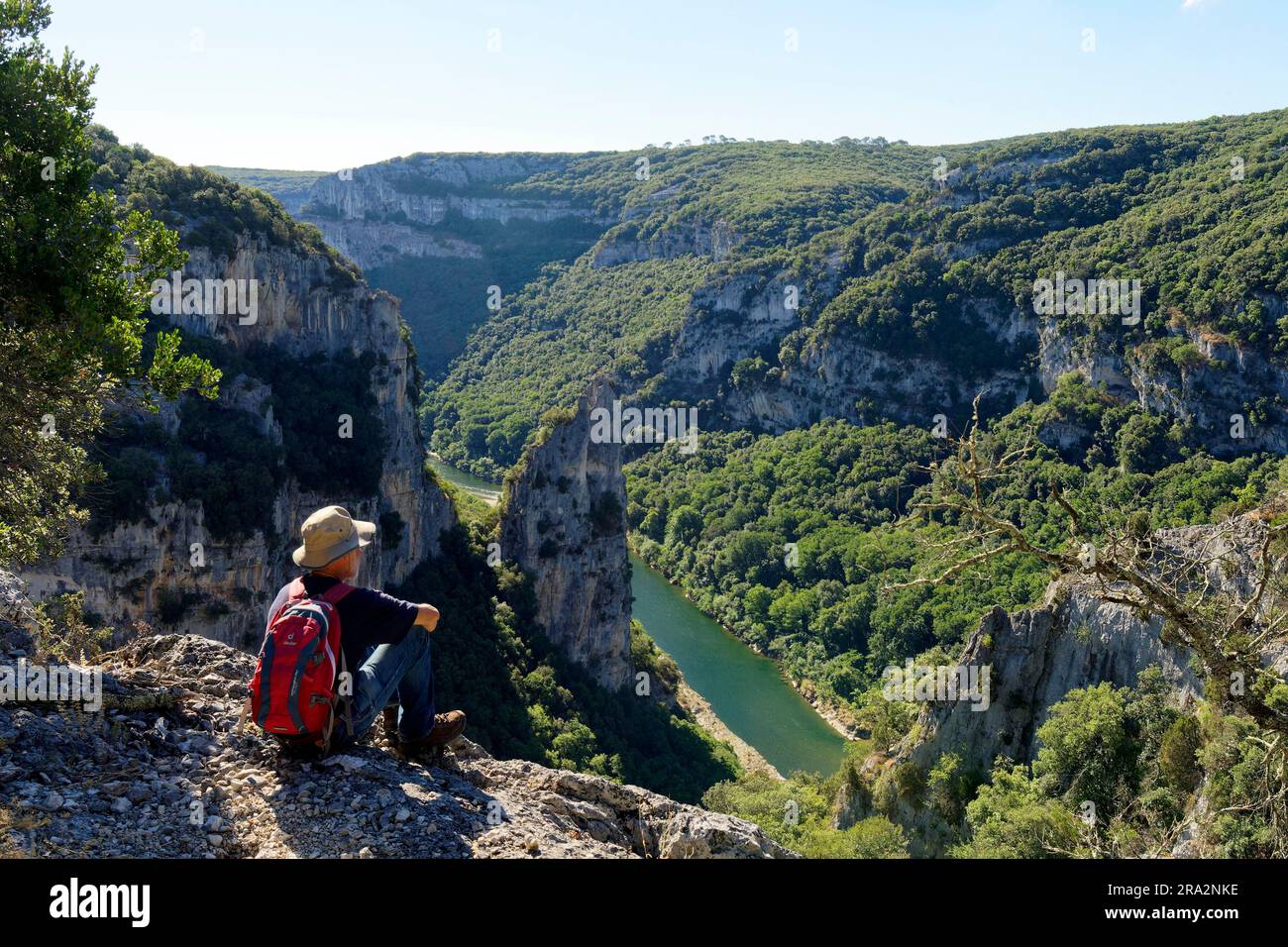 France, Ardeche, Vallon Pont d'Arc, The gorges of the Ardeche (National ...