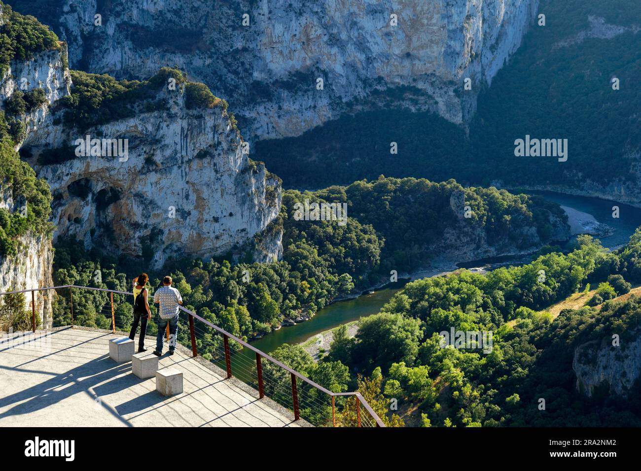 France, Ardeche, Vallon Pont d'Arc, The gorges of the Ardeche (National ...