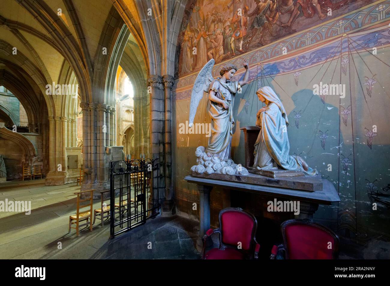 France, Finistere, Saint Pol de Leon, the Saint Paul Aurelien Cathedral ...