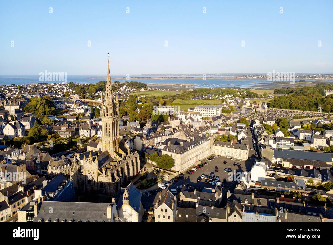 France, Finistere, Saint Pol de Léon, Notre-Dame-du-Kreisker chapel ...