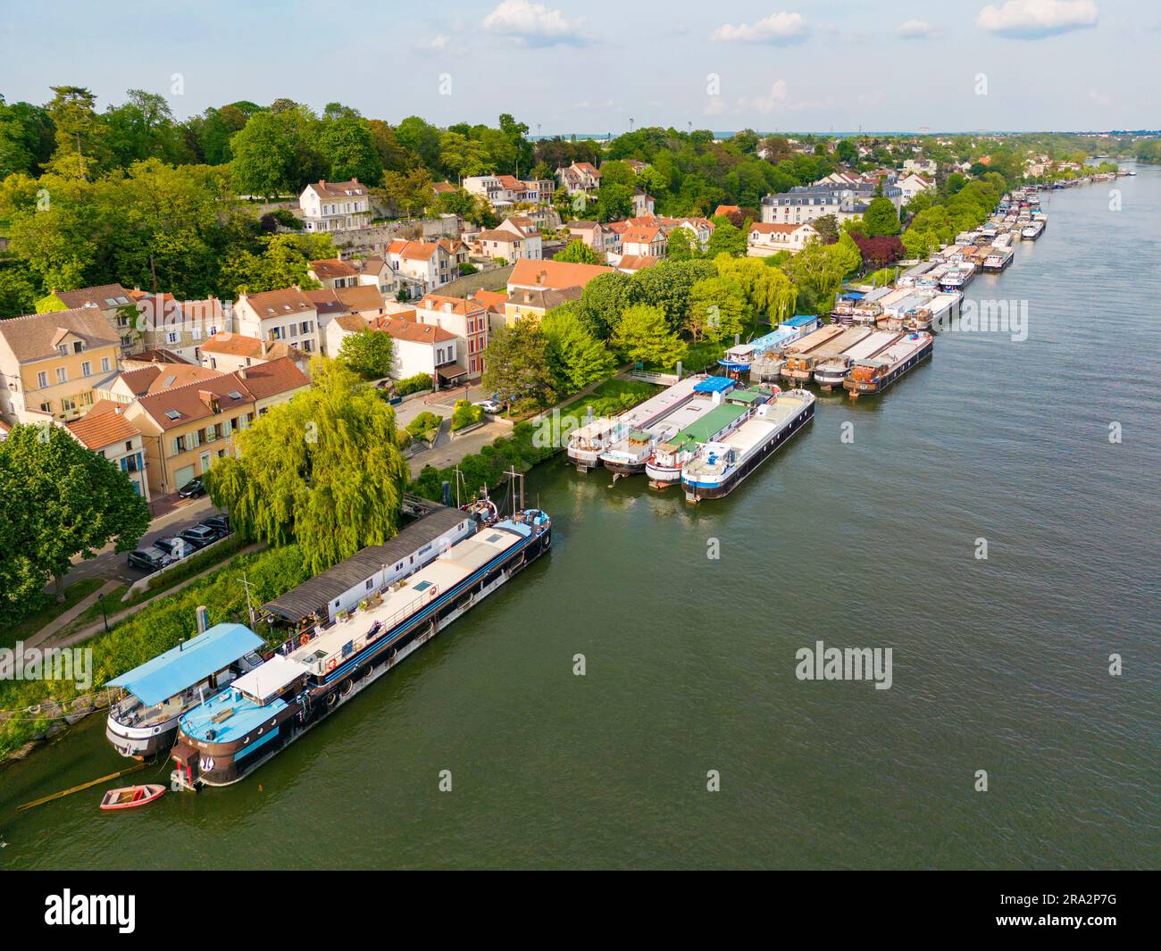 France, Yvelines, Conflans Sainte Honorine, the autonomous harbour with ...