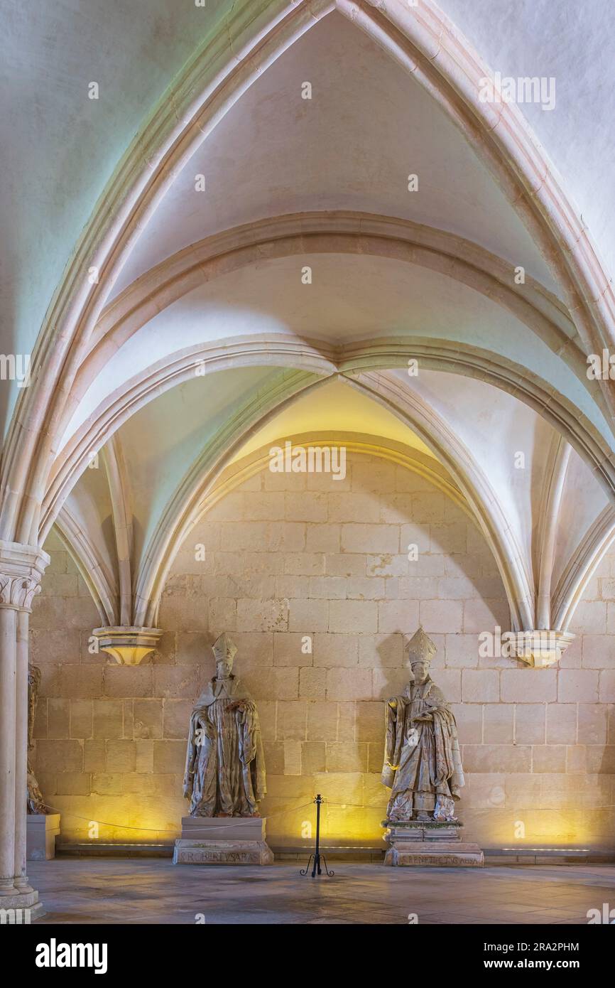 Portugal, Central region, Alcobaça, Santa Maria of Alcobaça monastery ...