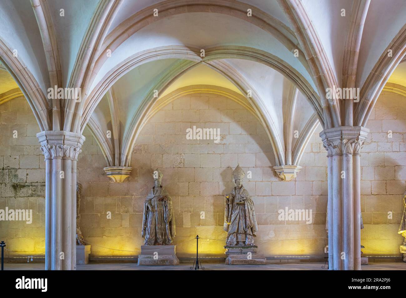 Portugal, Central region, Alcobaça, Santa Maria of Alcobaça monastery ...