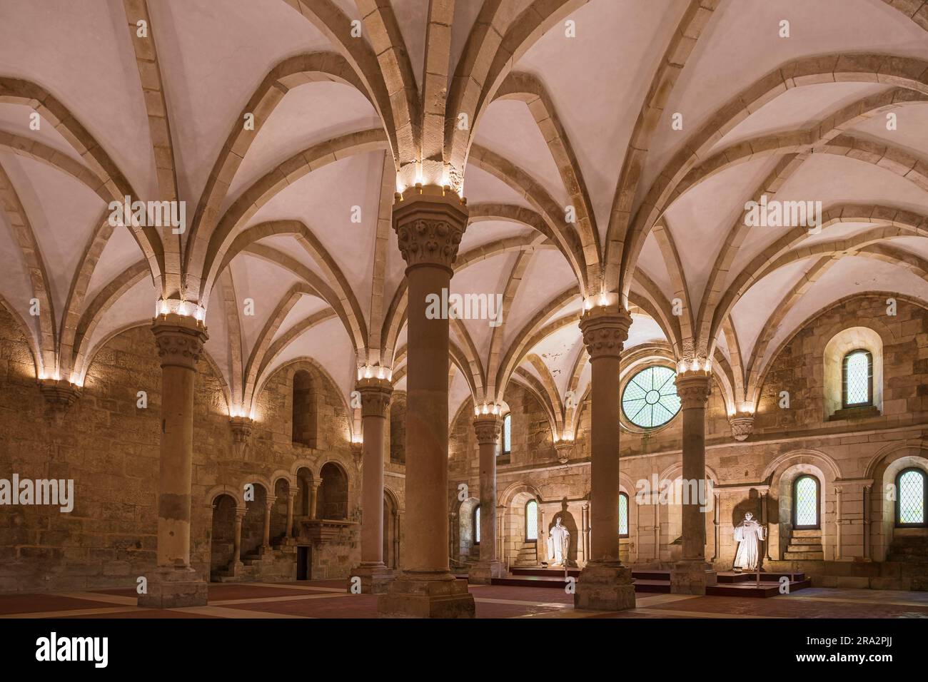 Portugal, Central region, Alcobaça, Santa Maria of Alcobaça monastery ...