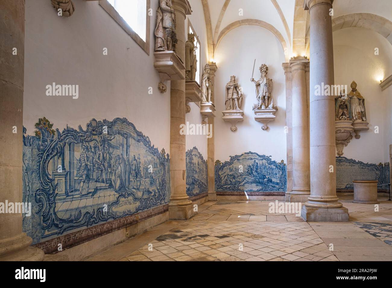 Portugal, Central region, Alcobaça, Santa Maria of Alcobaça monastery ...