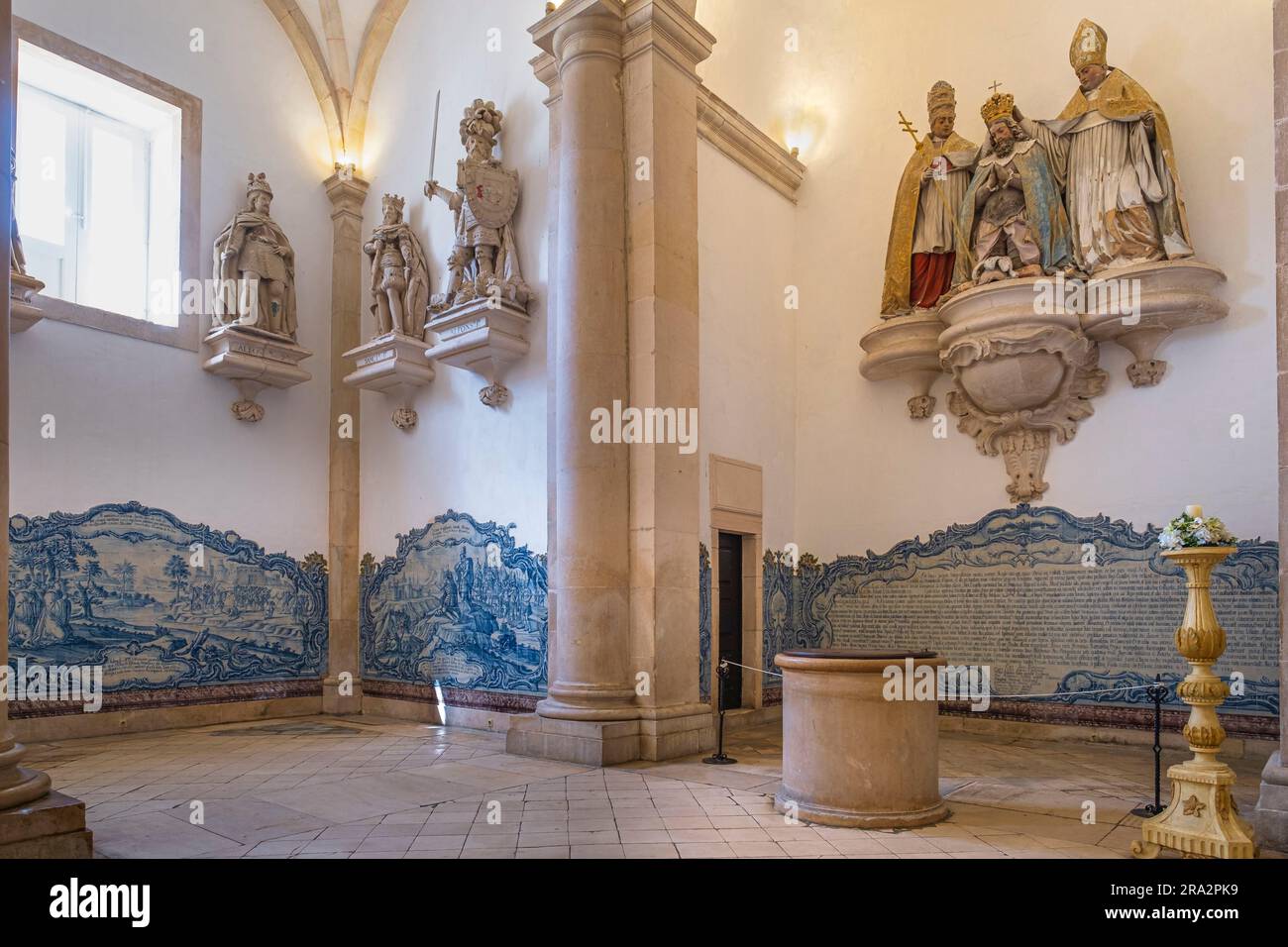 Portugal, Central region, Alcobaça, Santa Maria of Alcobaça monastery ...