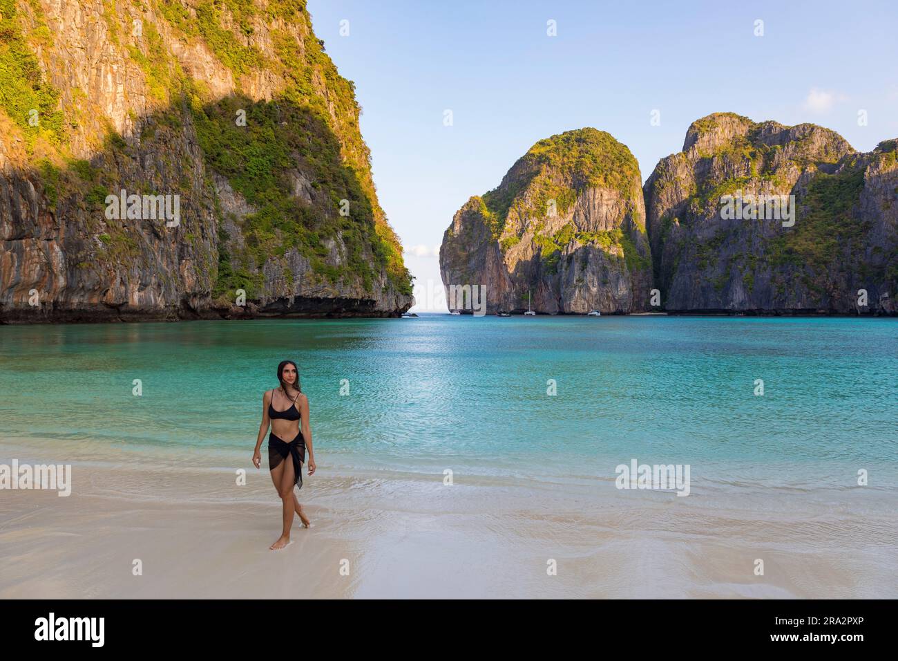 Thailand, Krabi Province, Koh Phi Phi Leh island, Maya bay Stock Photo - Alamy