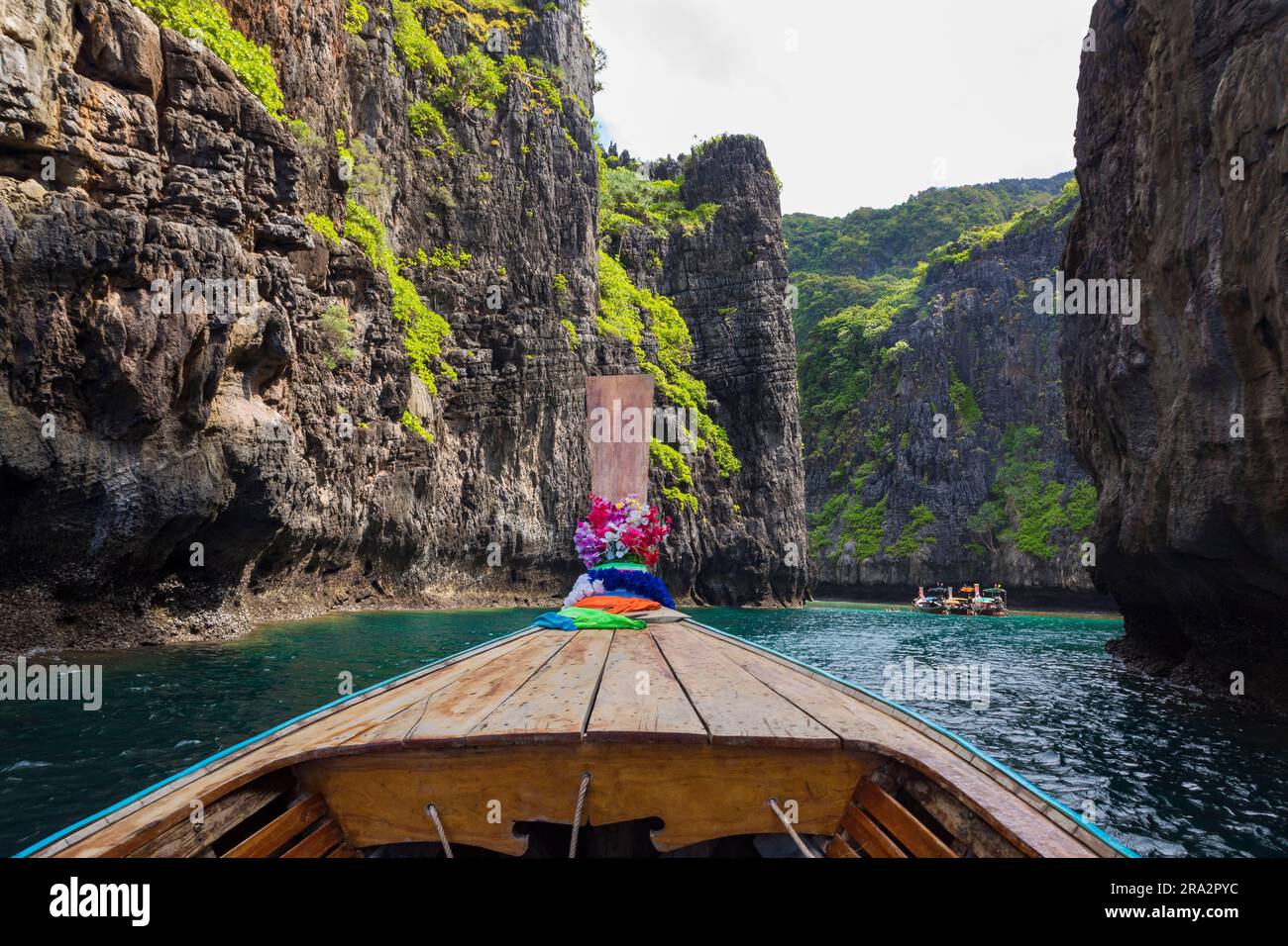 Thailand, Krabi Province, Koh Phi Phi Don island, Wang Long Bay, Long ...