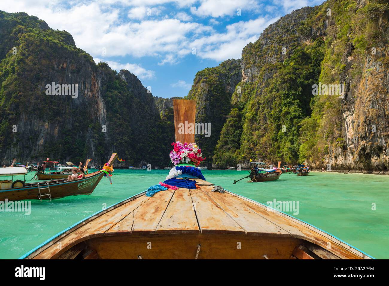 Thailand, Krabi Province, Koh Phi Phi Leh island, Pi Leh Bay (Pi Leh ...