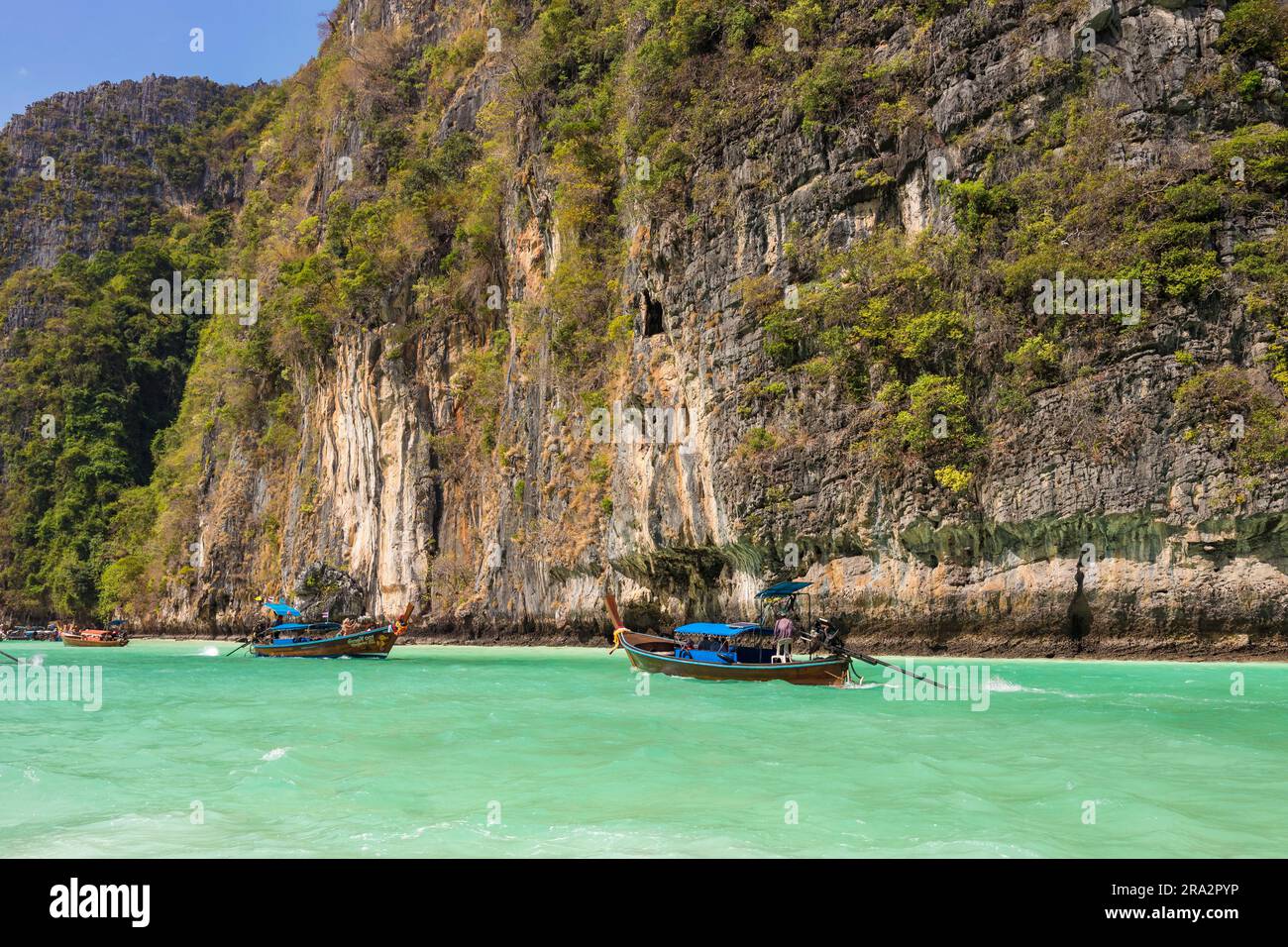 Thailand, Krabi Province, Koh Phi Phi Leh island, Pi Leh Bay (Pi Leh ...