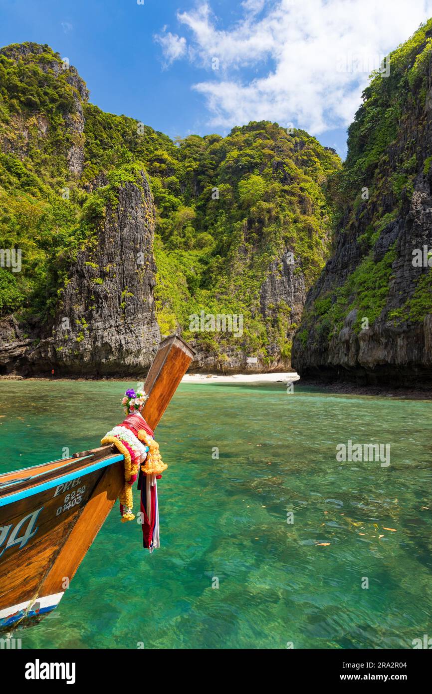 Thailand, Krabi Province, Koh Phi Phi Don island, Wang Long Bay, Long ...