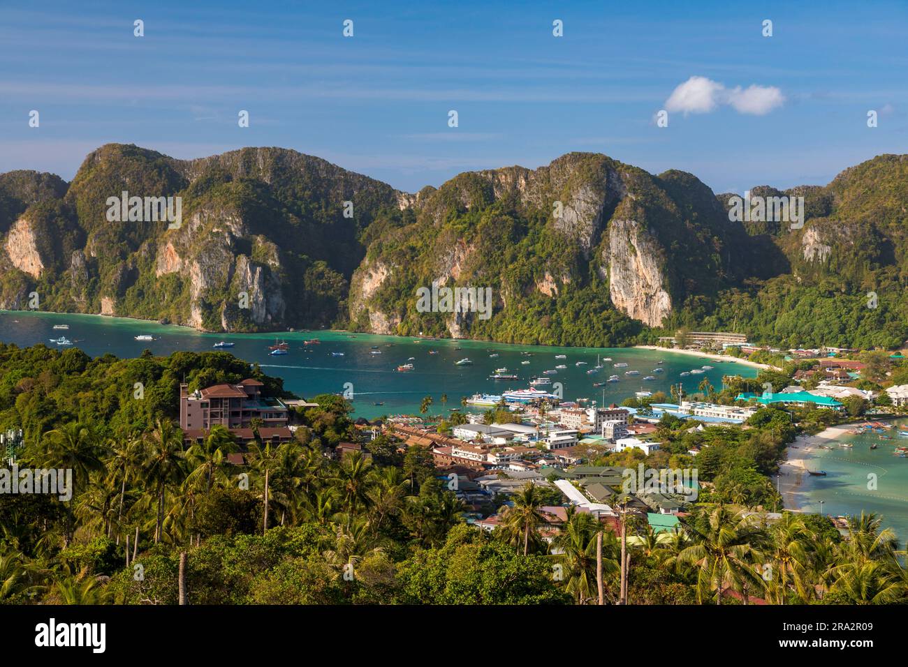 Thailand, Krabi Province, Koh Phi Phi Don Island, Ton Sai bay Stock ...