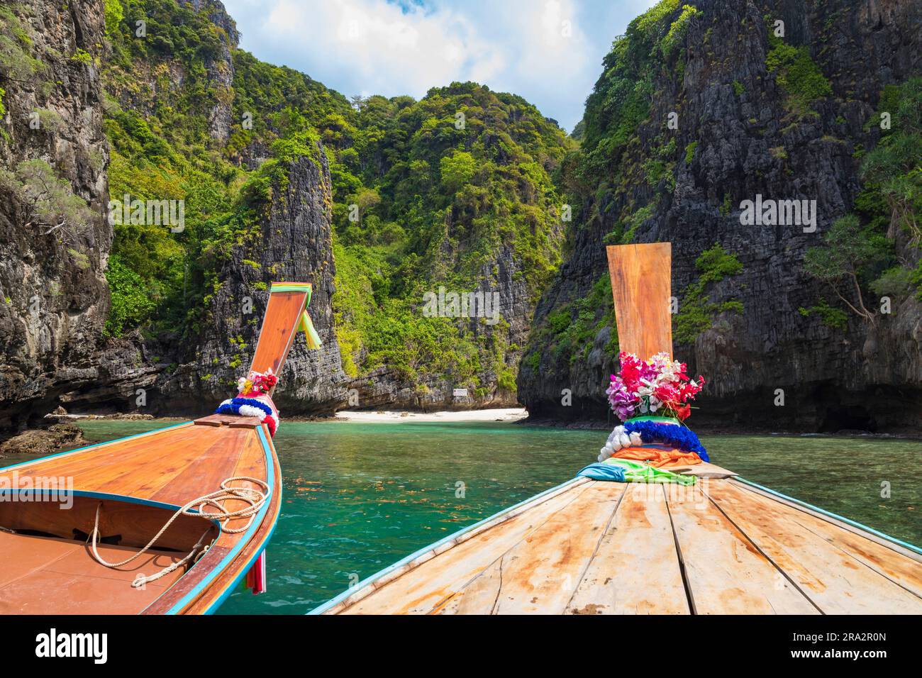 Thailand, Krabi Province, Koh Phi Phi Don island, Wang Long Bay, Long ...