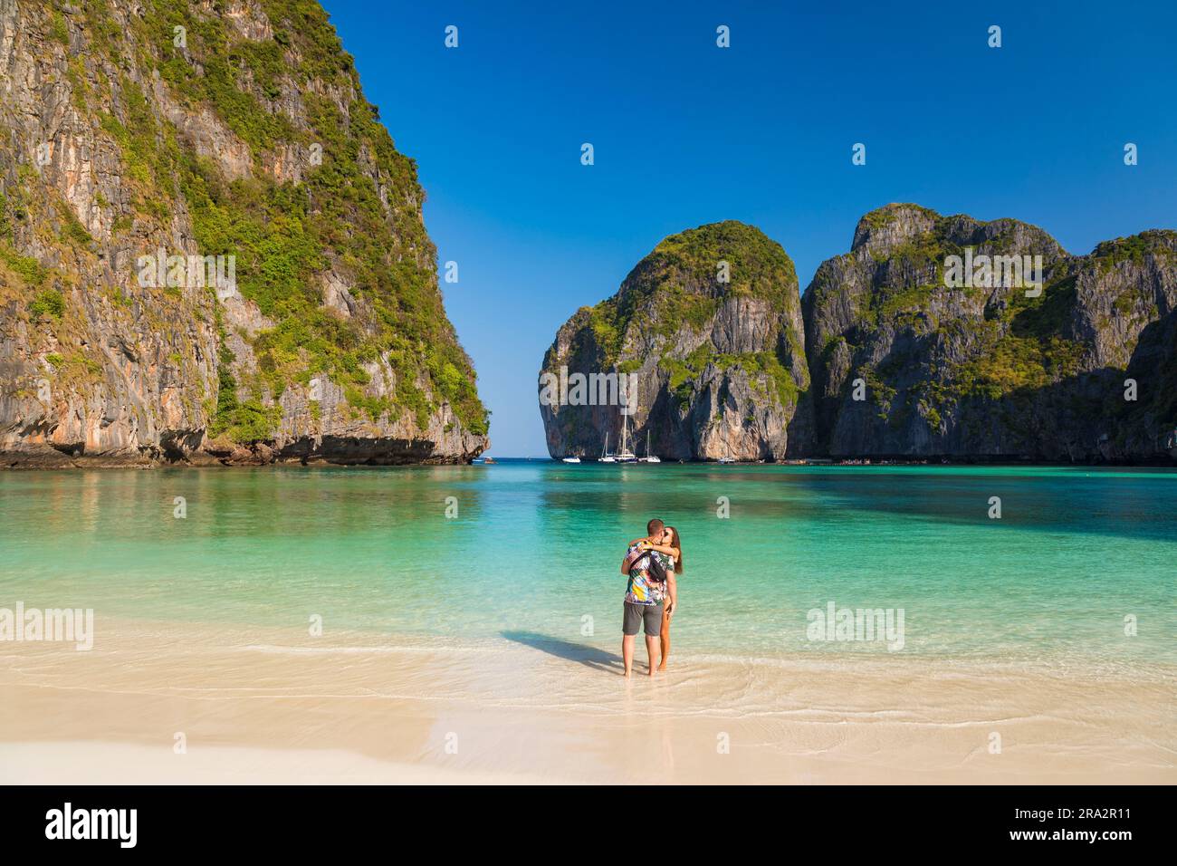 Thailand, Krabi Province, Koh Phi Phi Leh island, Maya bay Stock Photo - Alamy