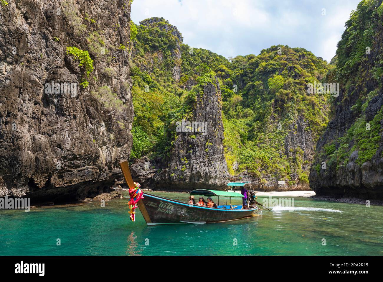 Thailand, Krabi Province, Koh Phi Phi Don island, Wang Long Bay, Long ...