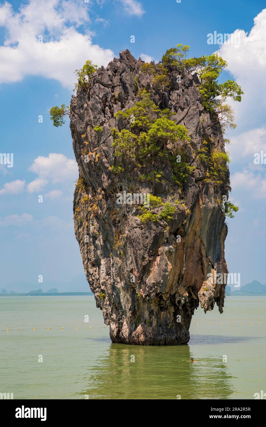 Thailand, Ao Phang Nga national parc, Phang Nga bay, Ko Khao Phing Kan ...
