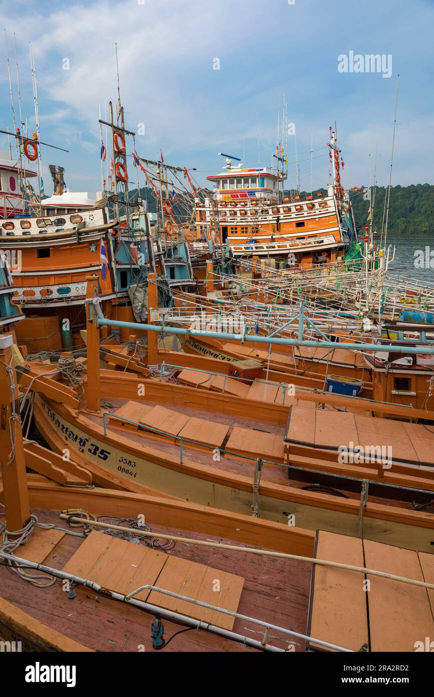 Thailand, Phang Nga Province, Lam Kaen, pier for the Similan Islands ...