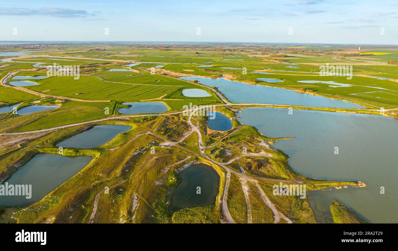 France, Somme, Baie de Somme, Ault, Cayeux-sur-mer, Le hâble d'Ault ...