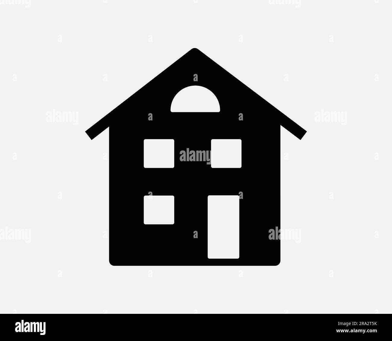 Apartment Icon. Condominium Block Residential Office Business Building ...